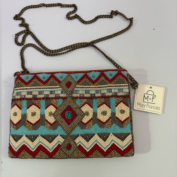 Mary Frances | Bags | Nwt Mary Frances Multicolor Beaded Crossbody Bag ...